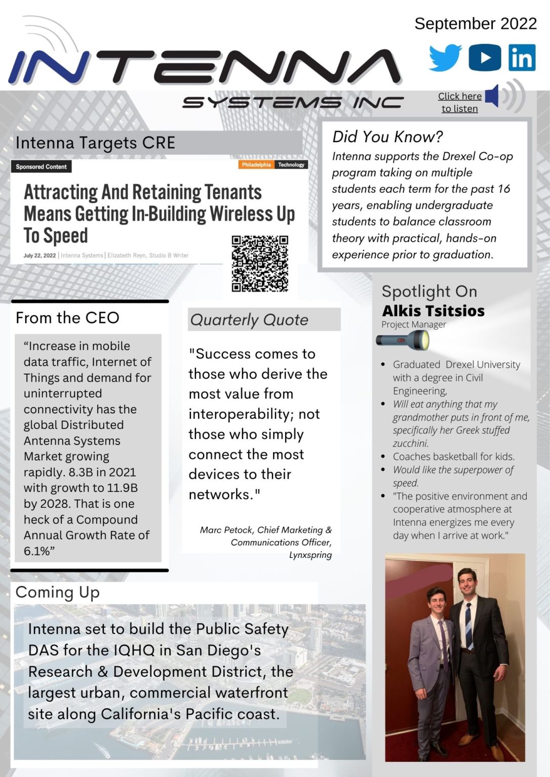 Newsletter - Intenna Systems LLC