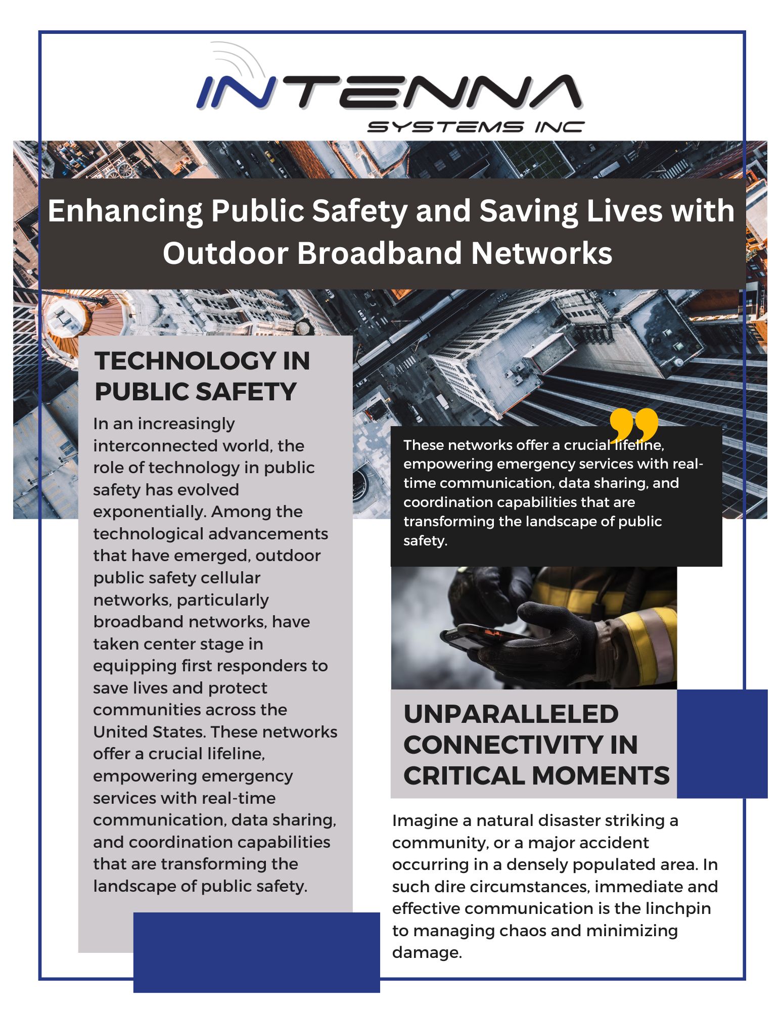 Enhancing Public Safety and Saving Lives with Outdoor Broadband ...